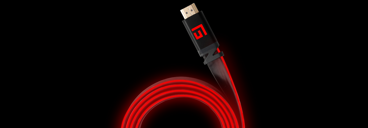 HDMI Cables with LED light | Premium High Speed Gamer HDMI – FLOATING GRIP