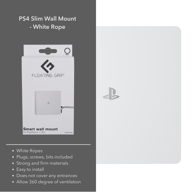PlayStation 4 Slim (PS4 Slim) Wall Mount – FLOATING GRIP