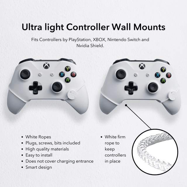 XBOX Controller Wall Mounts | Microsoft XBOX Compatible Mount ...